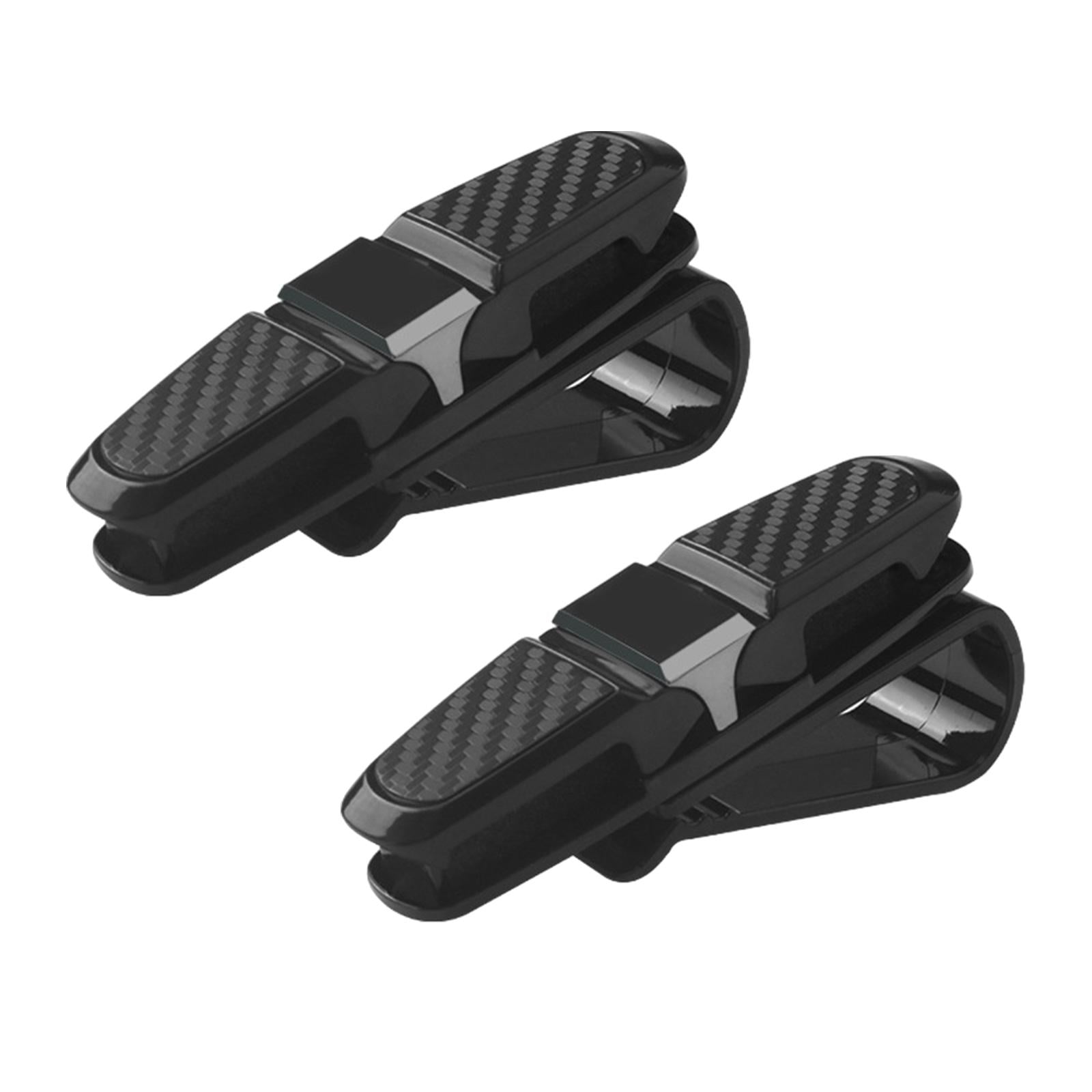 funtasica 2x Generic Car Sun Visor Sunglasses Holder Sunglasses Clip ...
