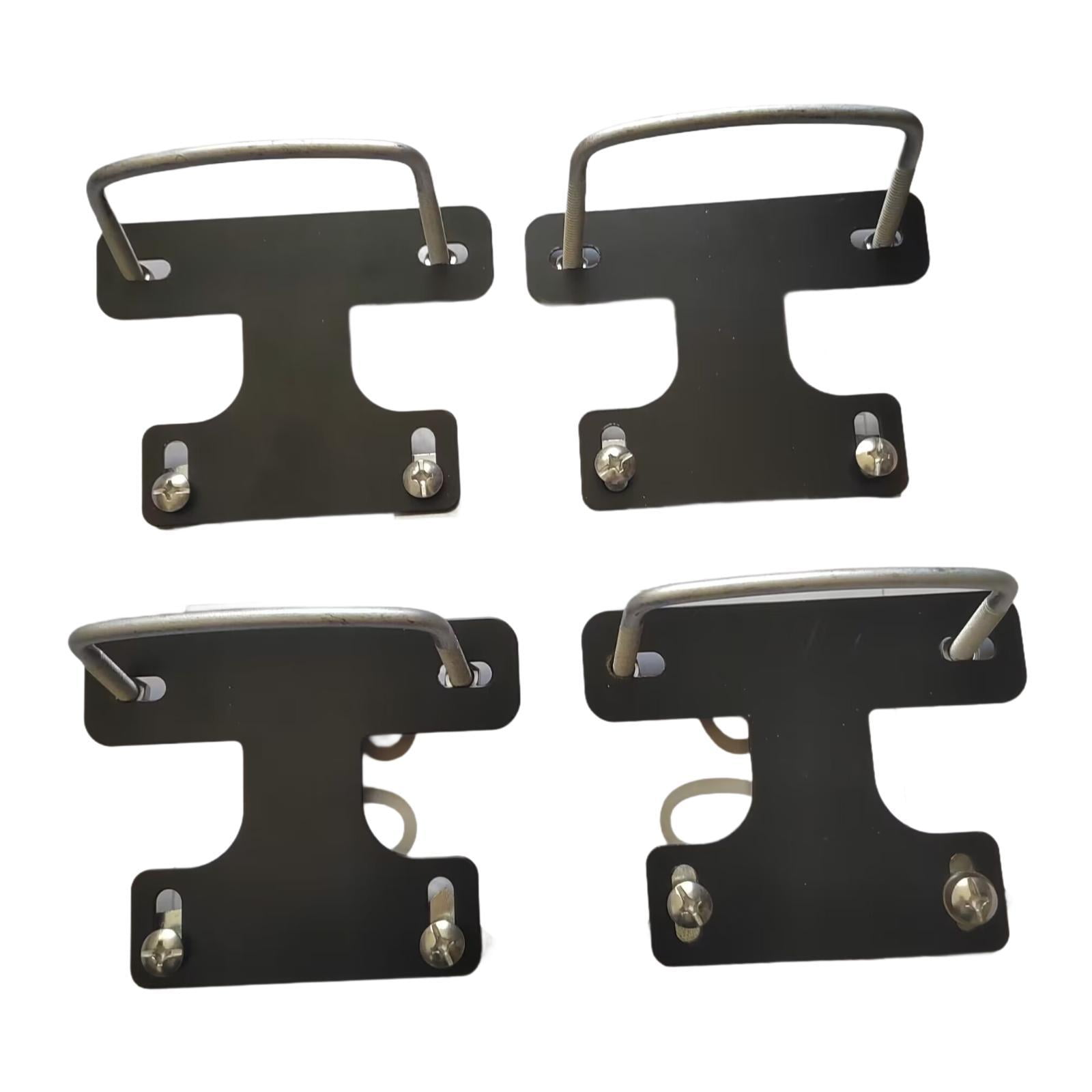 funtasica 4 Pieces Generic Roof Box U Bolt Clamps U Bracket Clips ...