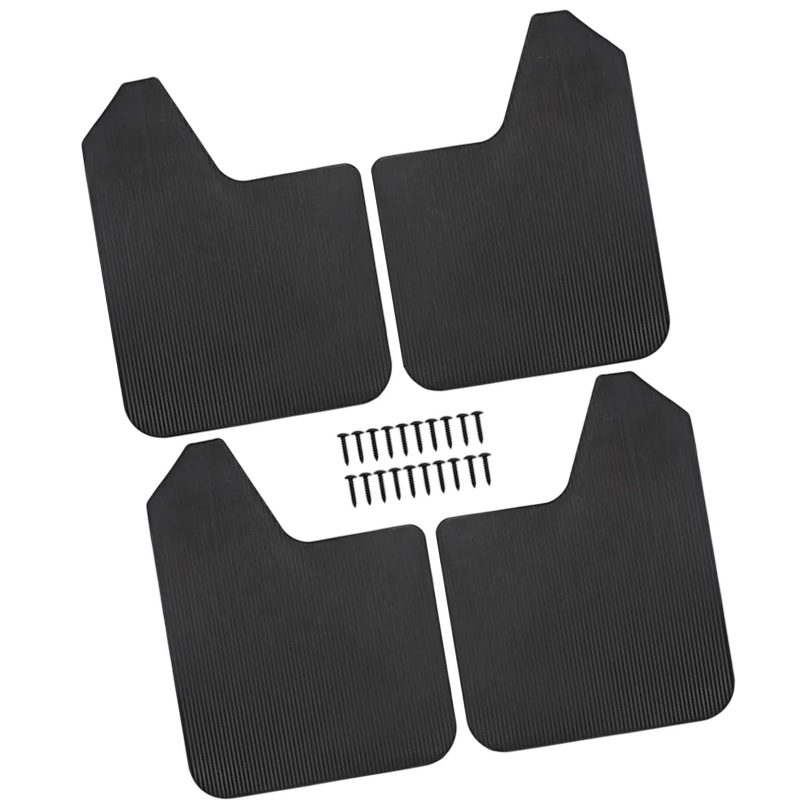 funtasica 4 Pieces Universal Car Mud Flaps Fenders Front and Rear Set ...