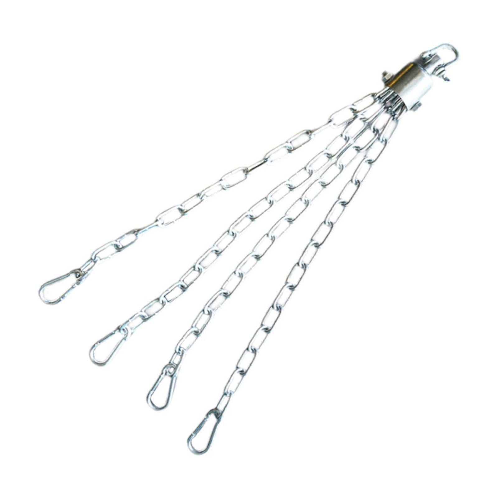 funtasica 4 Strand Hanging Iron Chain Swivel, Heavy Bag Hanging Chain ...