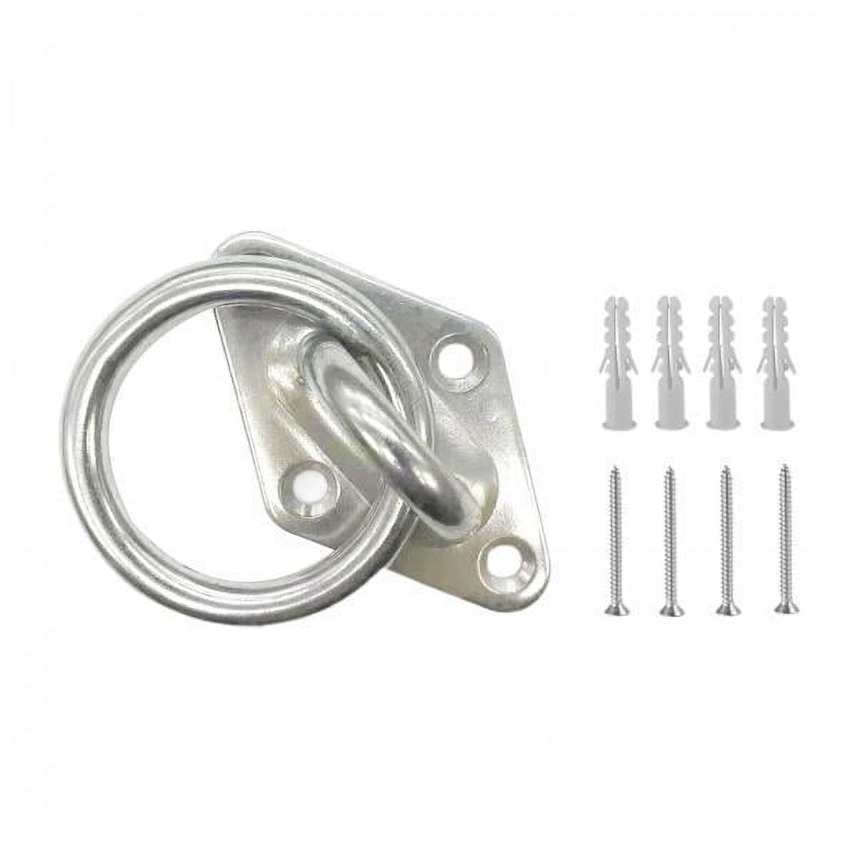 funtasica 4x Ceiling Wall Mount Hook Heavy Duty Anchor Diamond Pad Eye ...