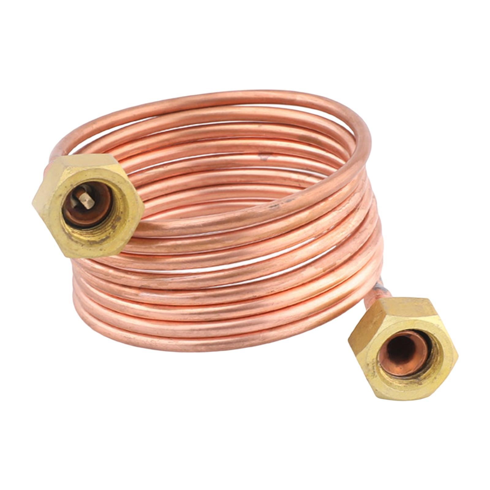 funtasica Air Conditioner Refrigerator Tube Copper Capillary Tube DIY Compact Coil Copper Tubes ...