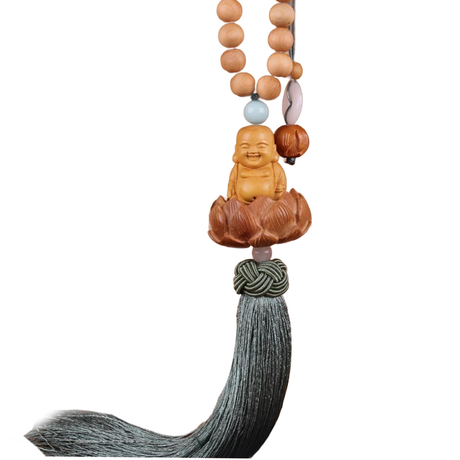 funtasica Beaded Car Pendant Rear View Mirror Pendant Gift Lotus Throne ...