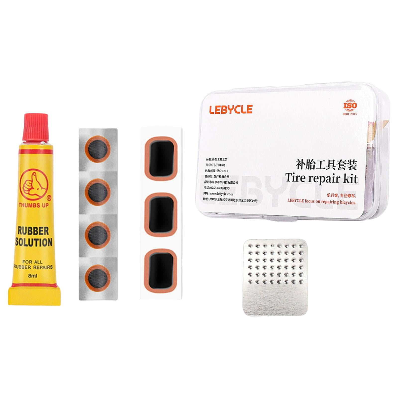 funtasica Bike Tire Repair Kit Puncture Repair Set with Glue Portable ...