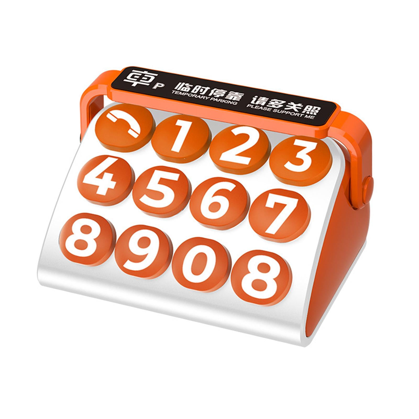 funtasica Car Parking Number Plate Dashboard Decoration Temporary ...