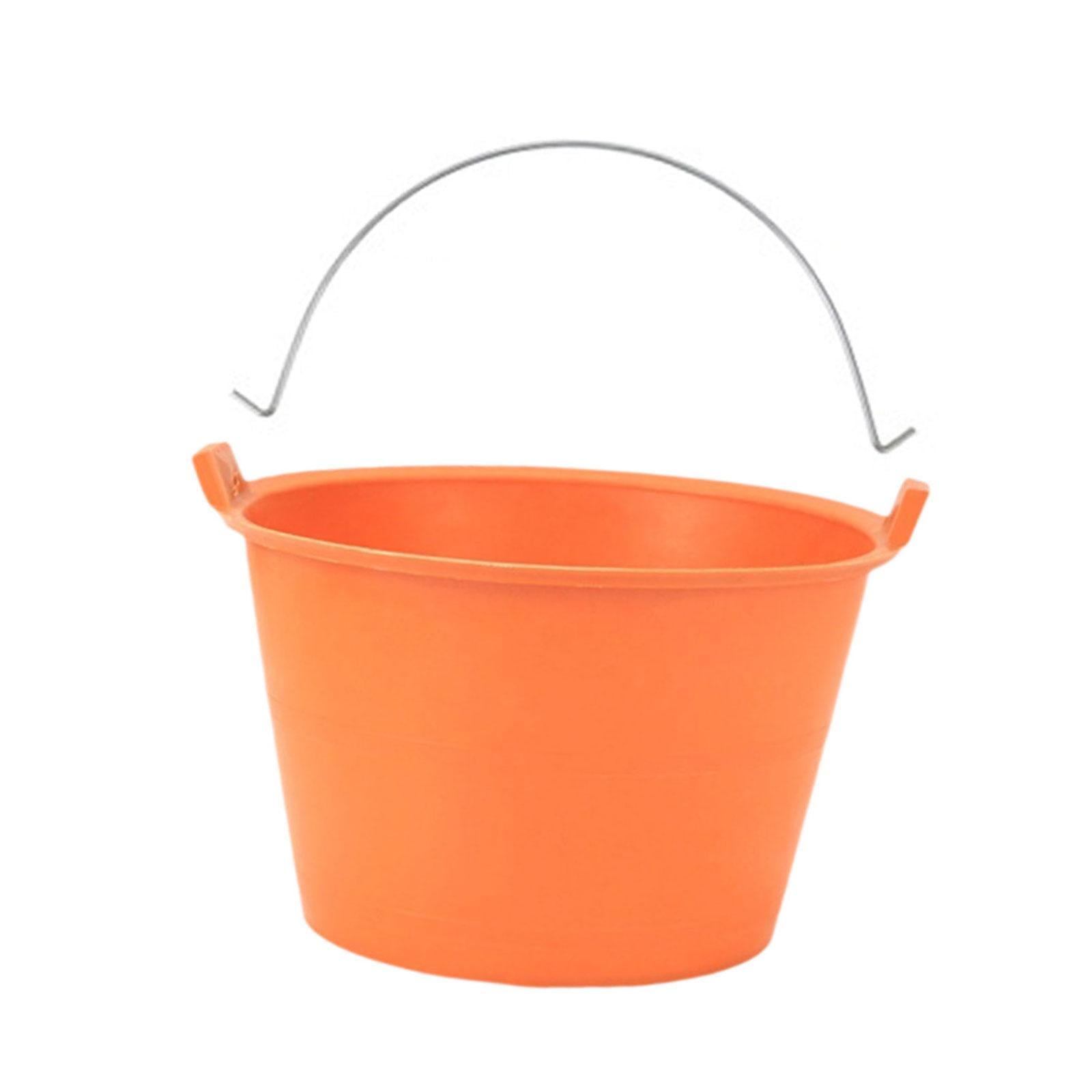 funtasica Cement Bucket Pail Container Sturdy, Multi Purpose, Portable ...