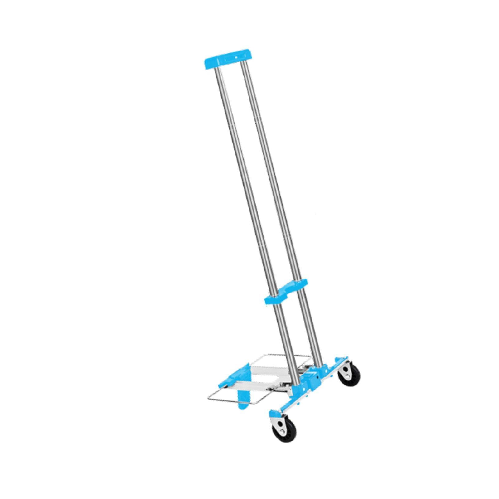 funtasica Folding Hand Truck Folded Hand Cart with 2 Quiet Wheels ...