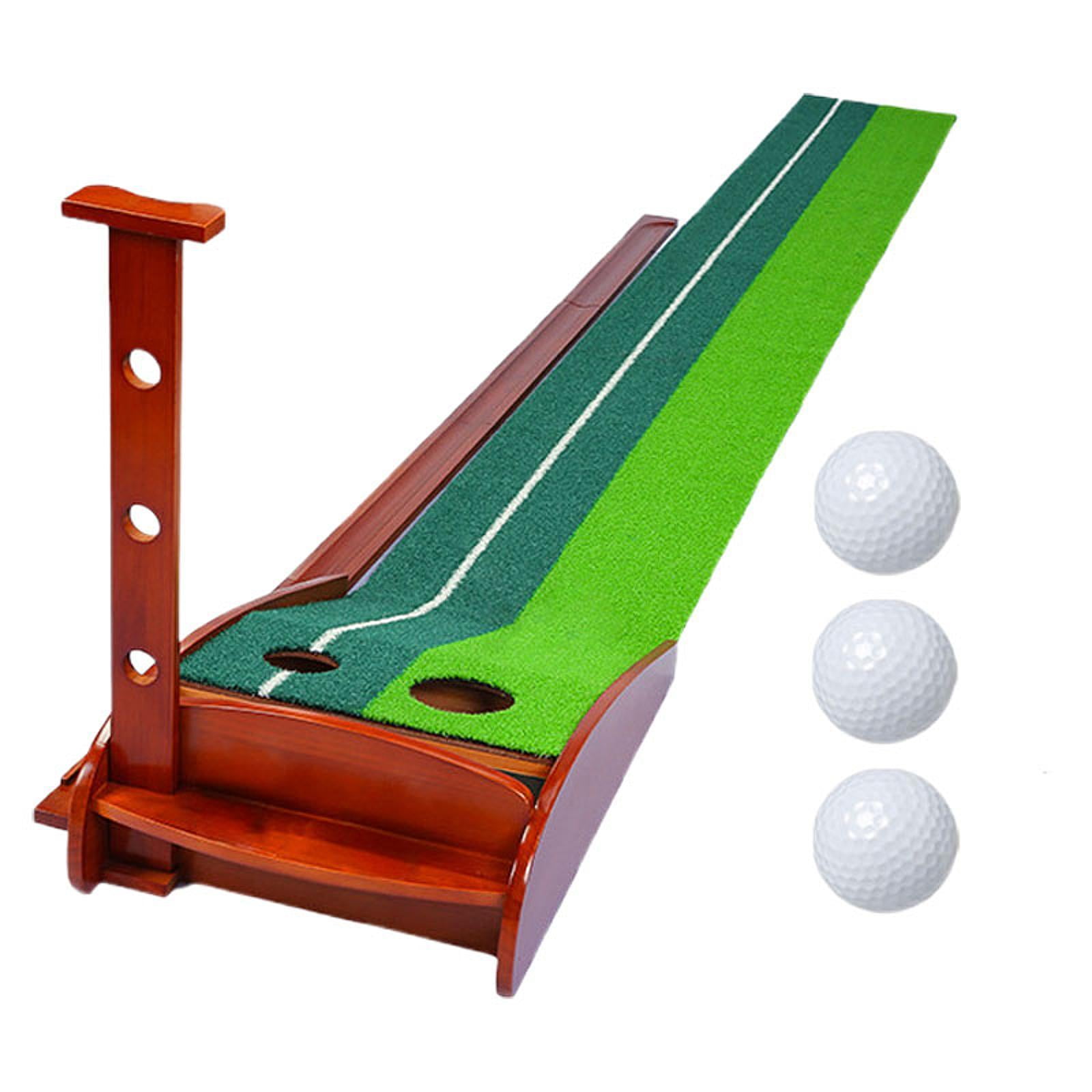 funtasica Golf Putting Mat Practice Set Portable with 3 Balls Golf ...