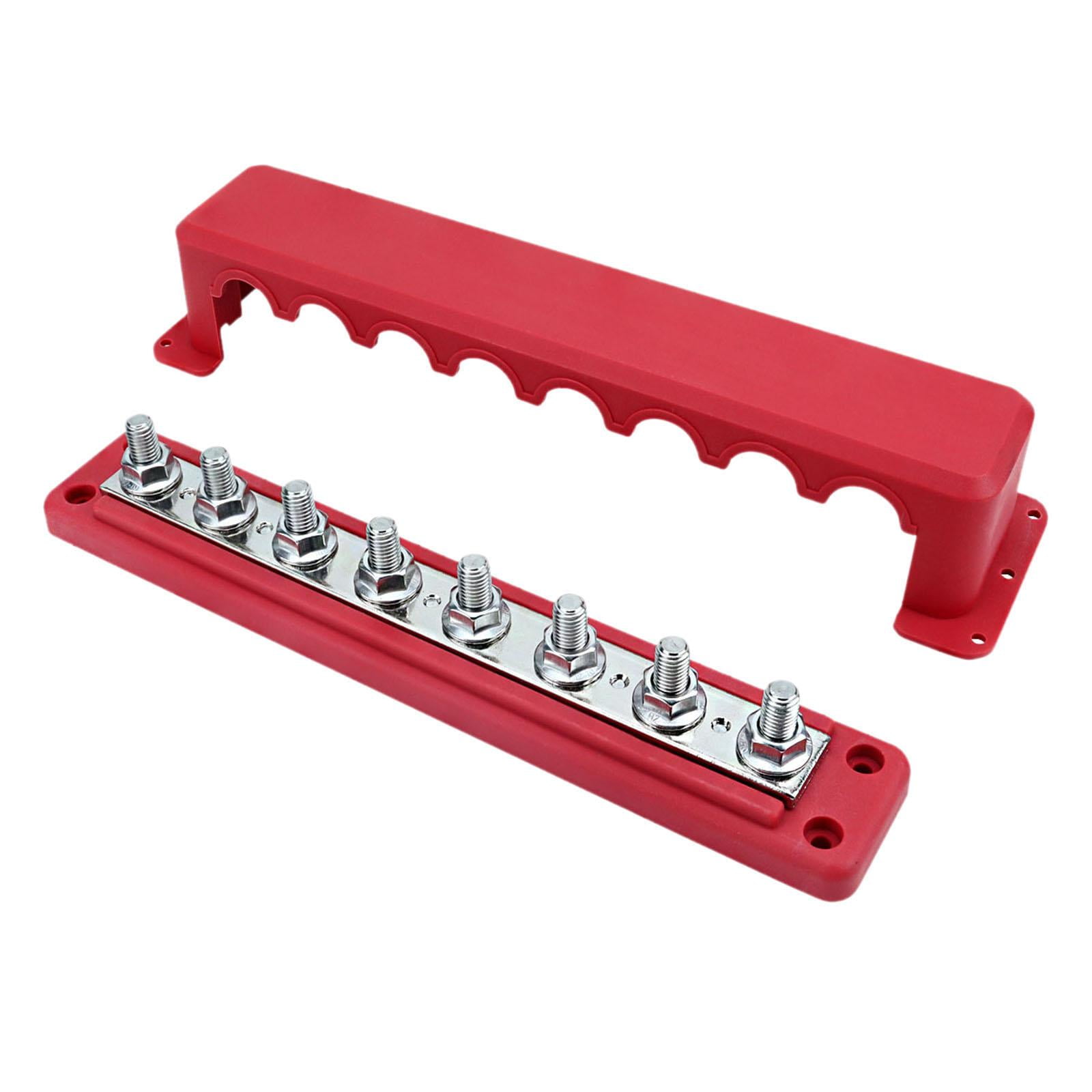 funtasica Power Distribution Block M10 Bus Bar Terminal Block for Boat Marine Car Red - Walmart.com
