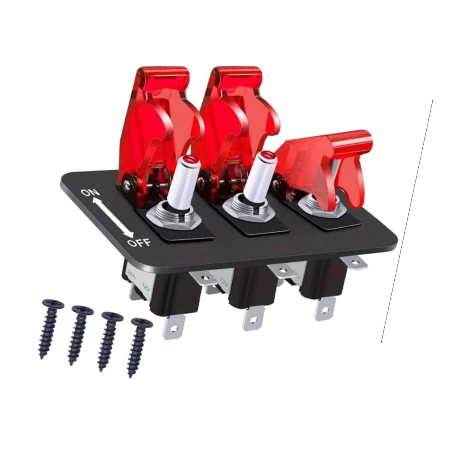 funtasica Race Car Ignition Switch Panel Vehicles RV Yacht Ships Toggle ...