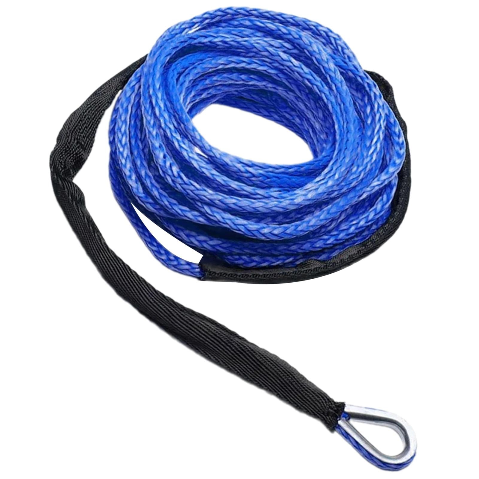 funtasica Synthetic Winch Rope Tow Rope 15M Heavy Duty Tow Strap ...