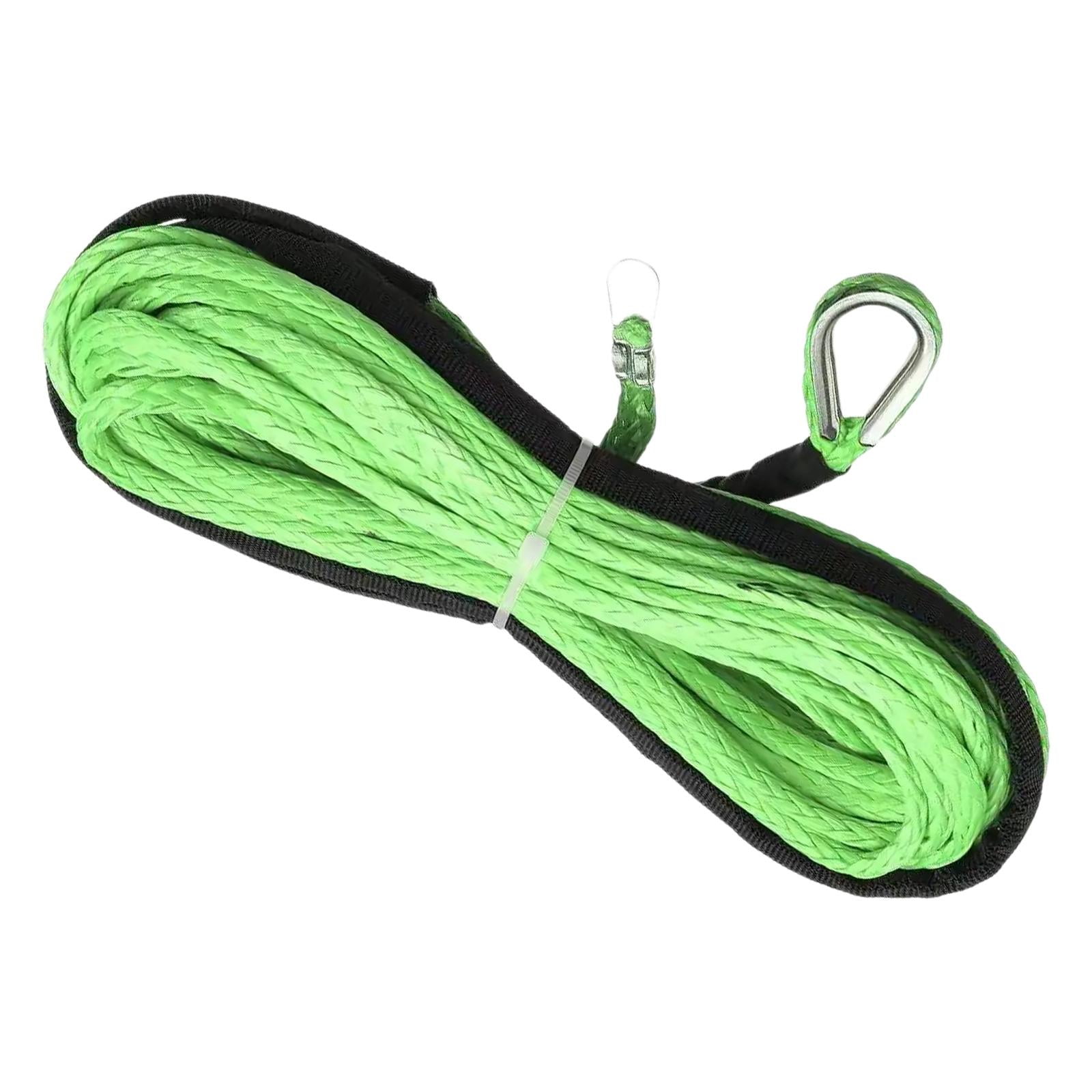 funtasica Synthetic Winch Rope Tow Rope 15M Heavy Duty Tow Strap ...