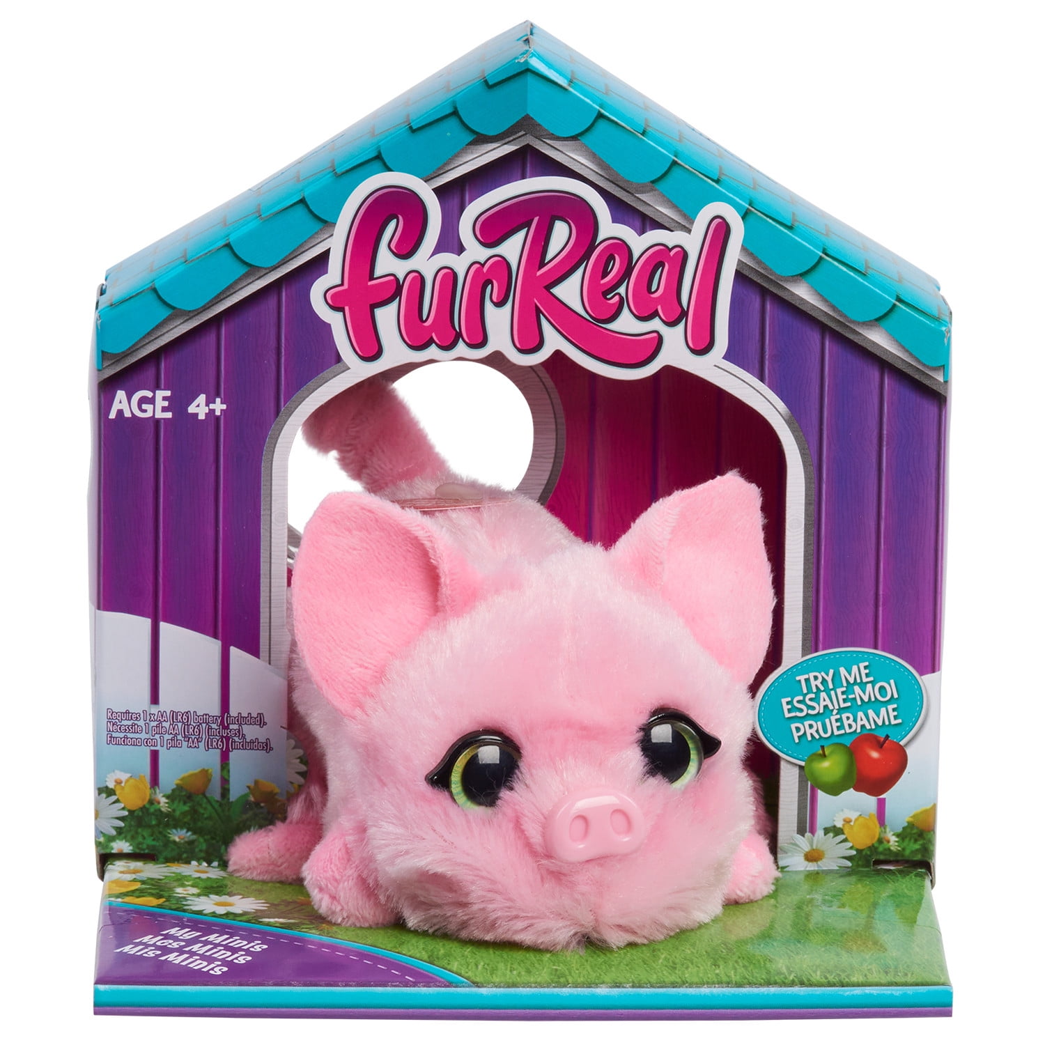 furReal My Minis Piglet Interactive Toy, Small Plush Piglet with Motion ...