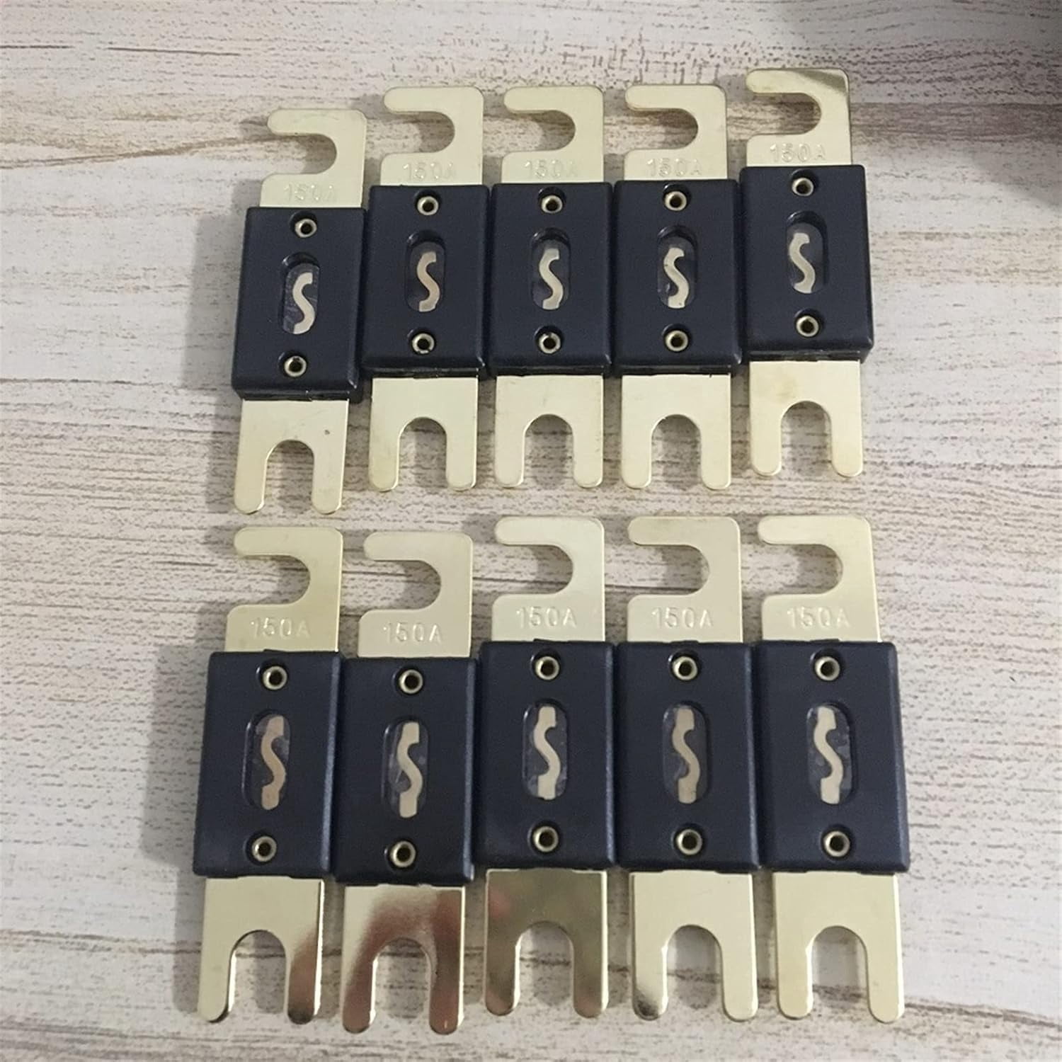 fuses 10PCS/LOT 80A 100A 150A 200A 250A 300A Golden Plated Car Audio ...