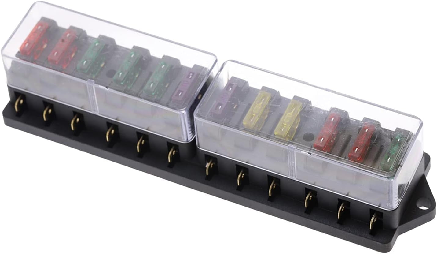 fuses 12 Way Car Fuse Box Car Fuse Holder Car Truck Auto Blade Fuse Box ...