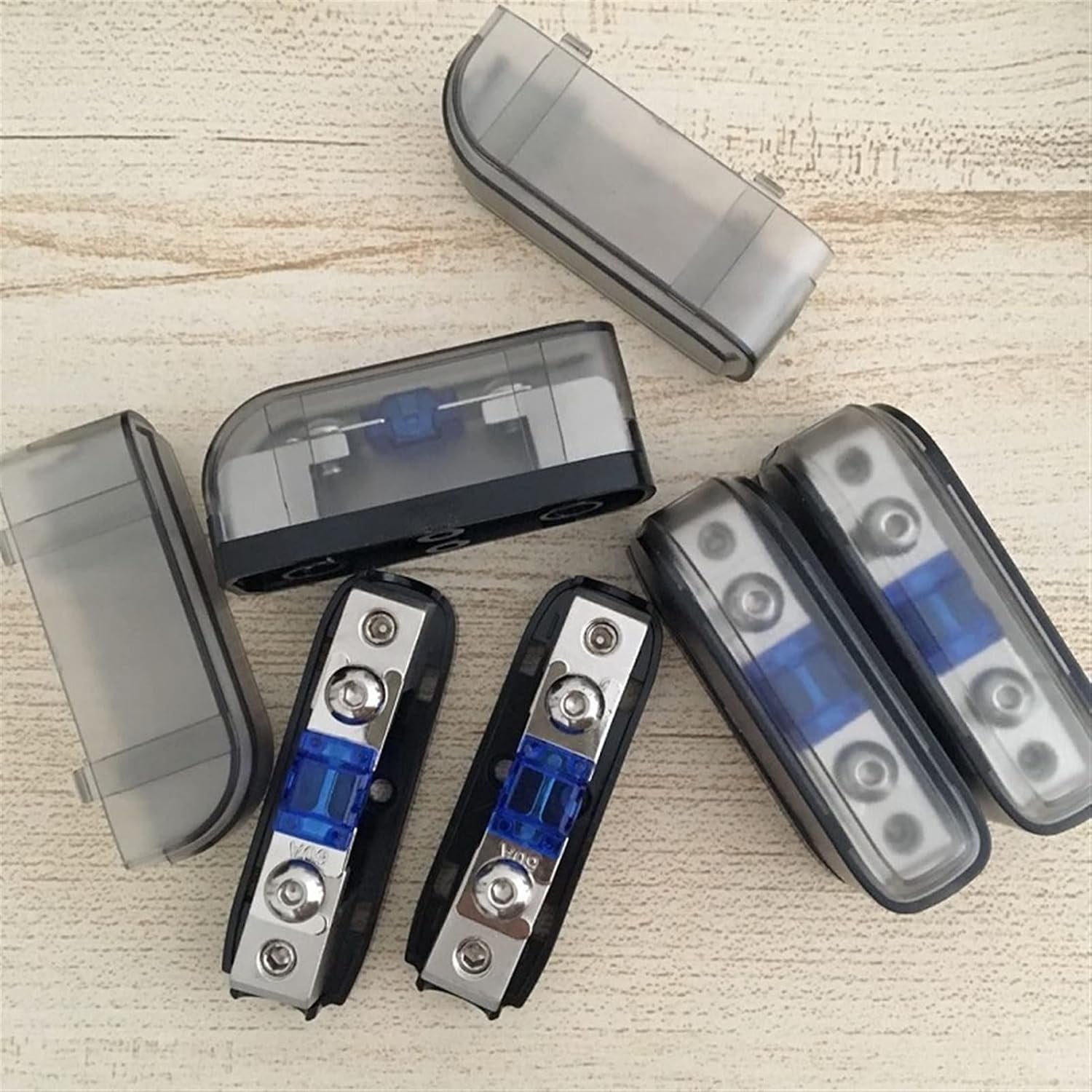 fuses 5PCS/LOT Car Audio Nickel Plated AFS Mini ANL Fuse Block with Fuse 20A 30A 40A 50A 60A 80A ...
