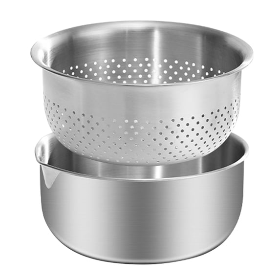 fuxzkrlz Stainless Steel Microporous Colander, Dishwasher Safe Salad ...