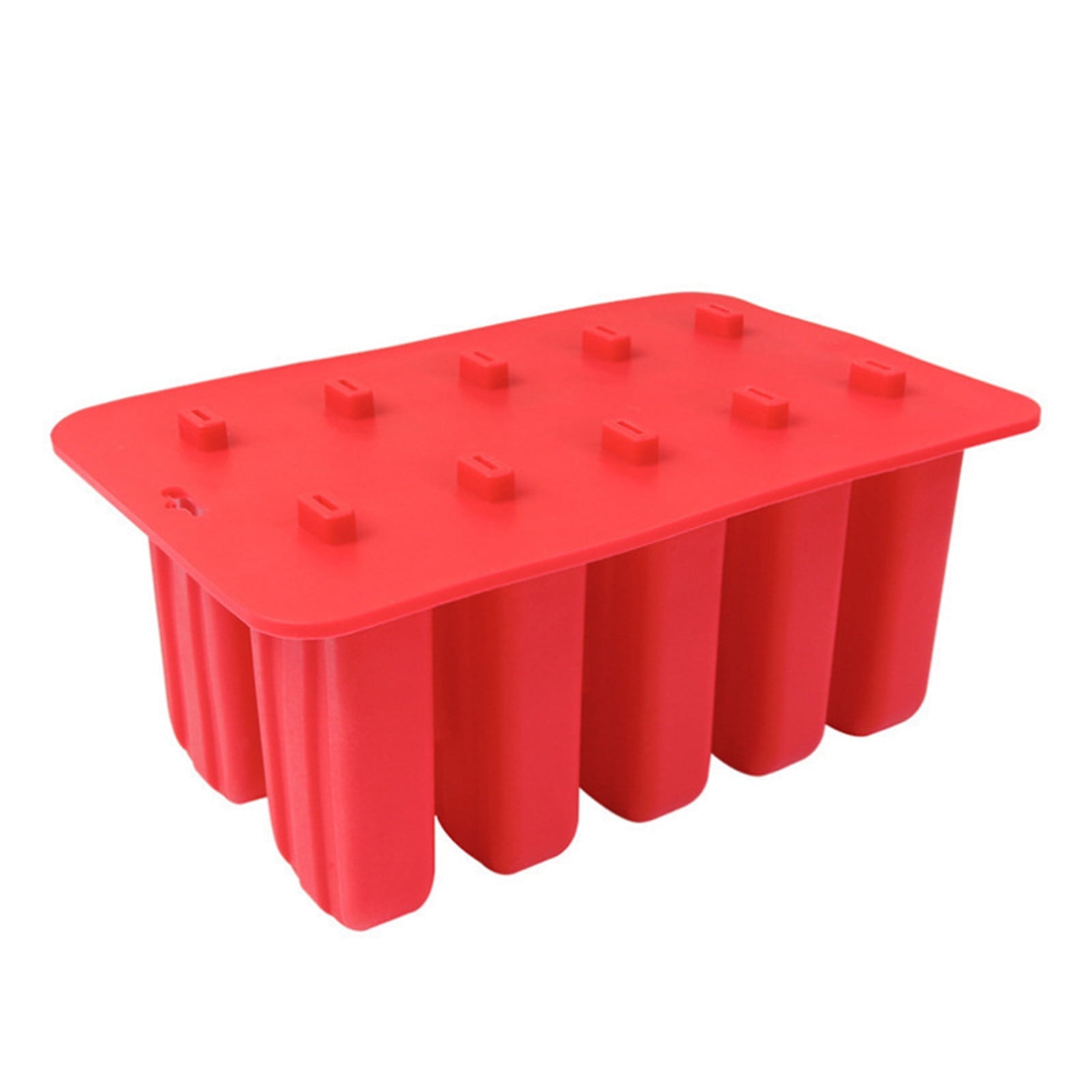 fuyuli Silicone Popsicle Mould,10 Grids Ice Lollies Moulds,Easy-Release ...