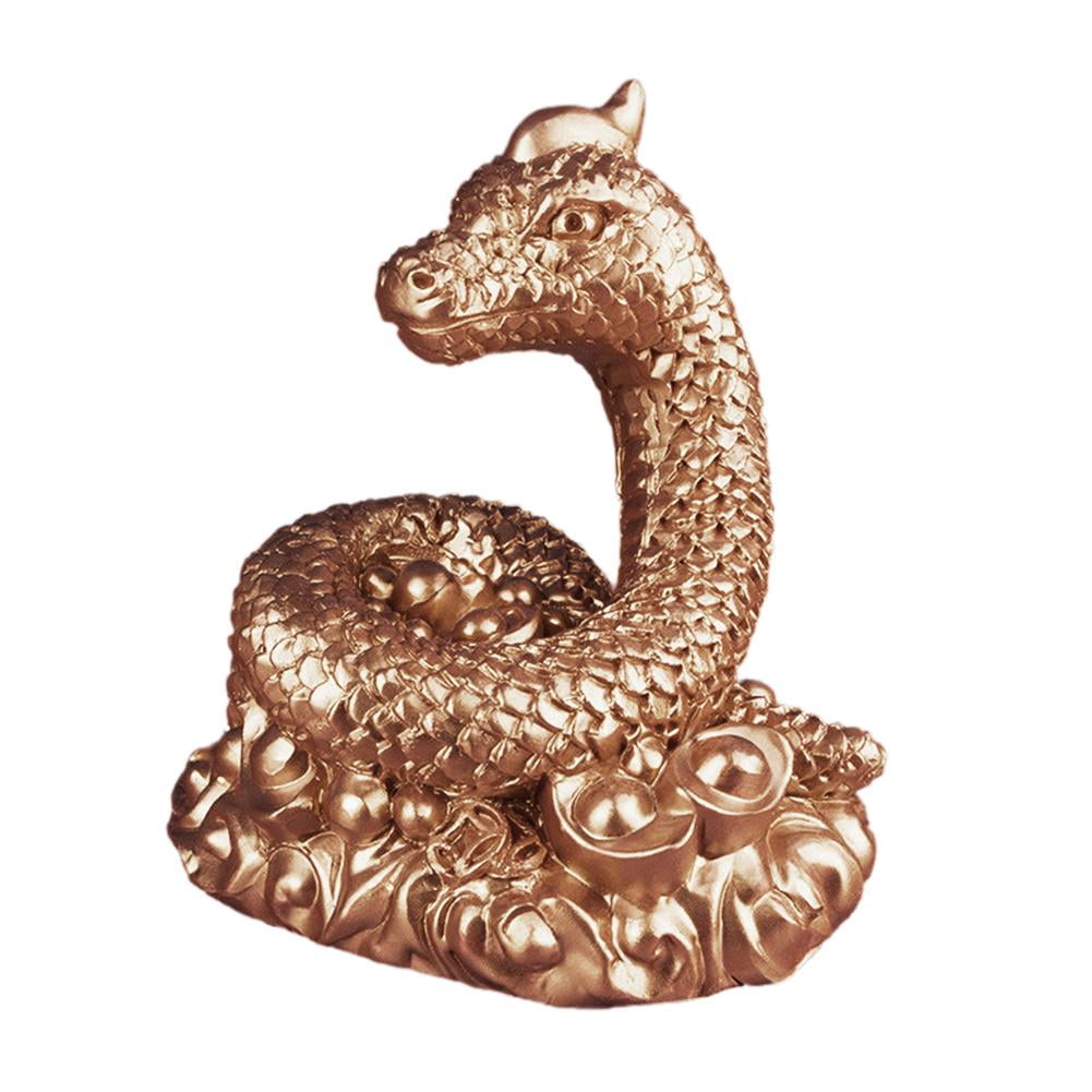 fvituve 2025 Feng Shui Golden Snake Statue, Chinese Snake Figurines ...