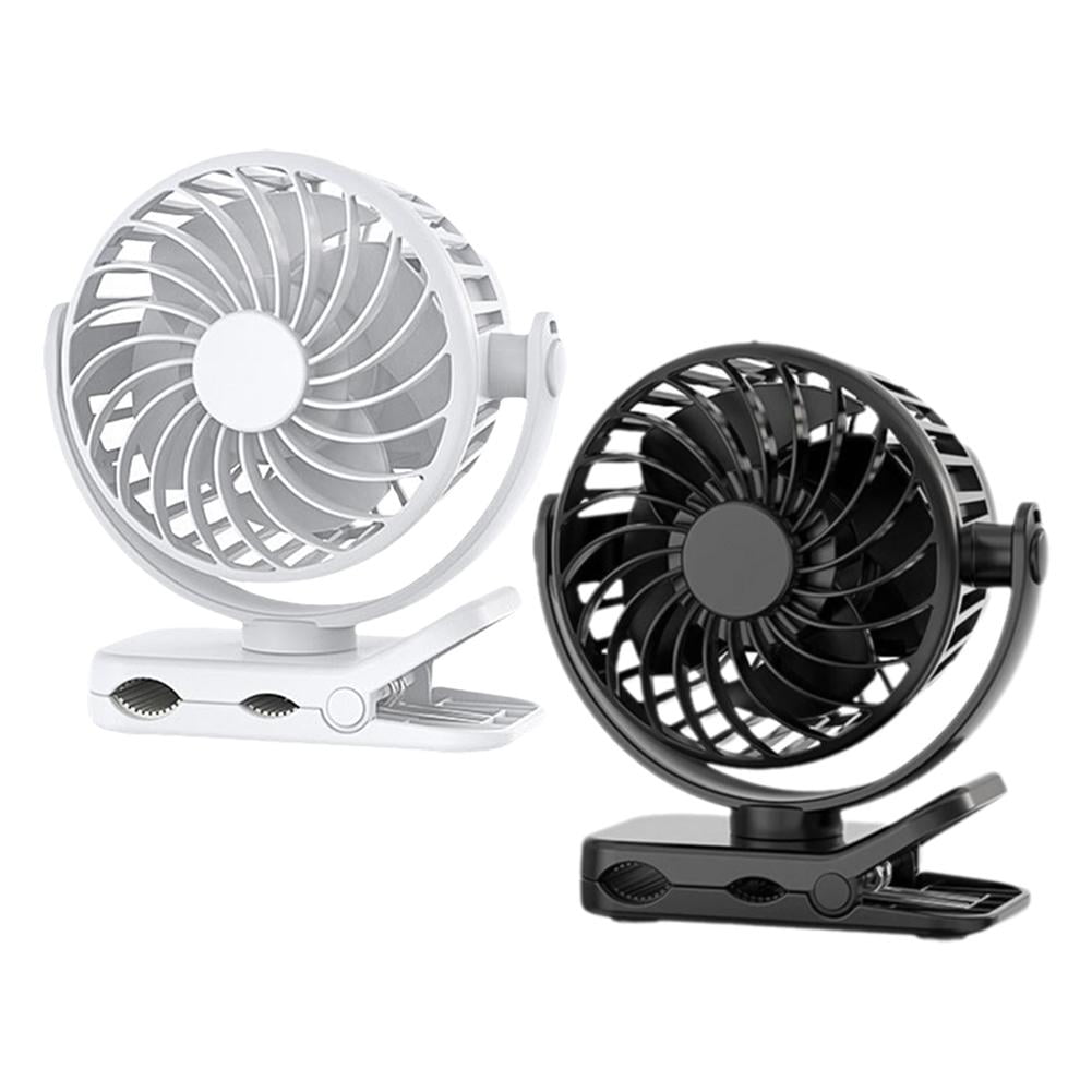 fvituve Portable Mini Clip On Fan, Neck Fan, Rechargeable Desk Fan, 720 ...