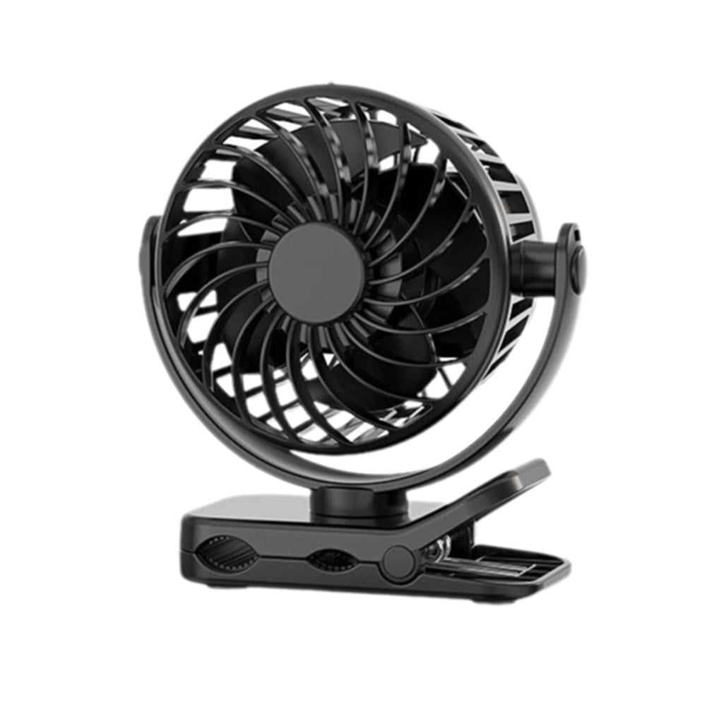 fvituve Portable Mini Clip On Fan, Neck Fan, Rechargeable Desk Fan, 720 ...