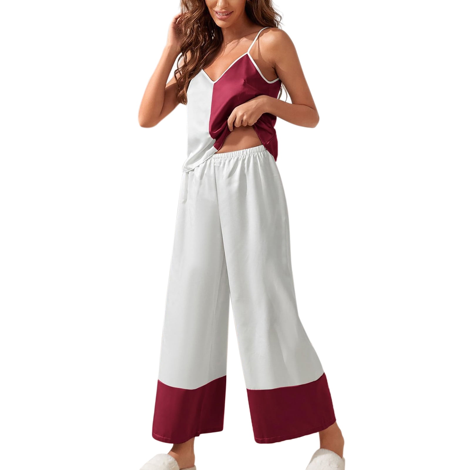 fvwitlyh Soft Top Women Nightgown Pajamas Nightie Slips Sleep Sets ...