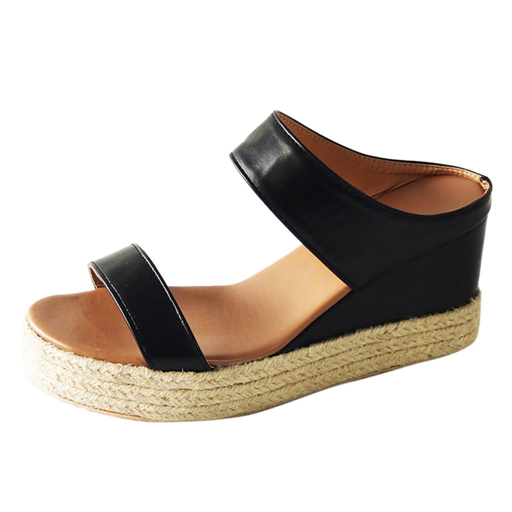fvwitlyh Wedge Sandals for Women Women's Casual Summer Dressy Wedge ...