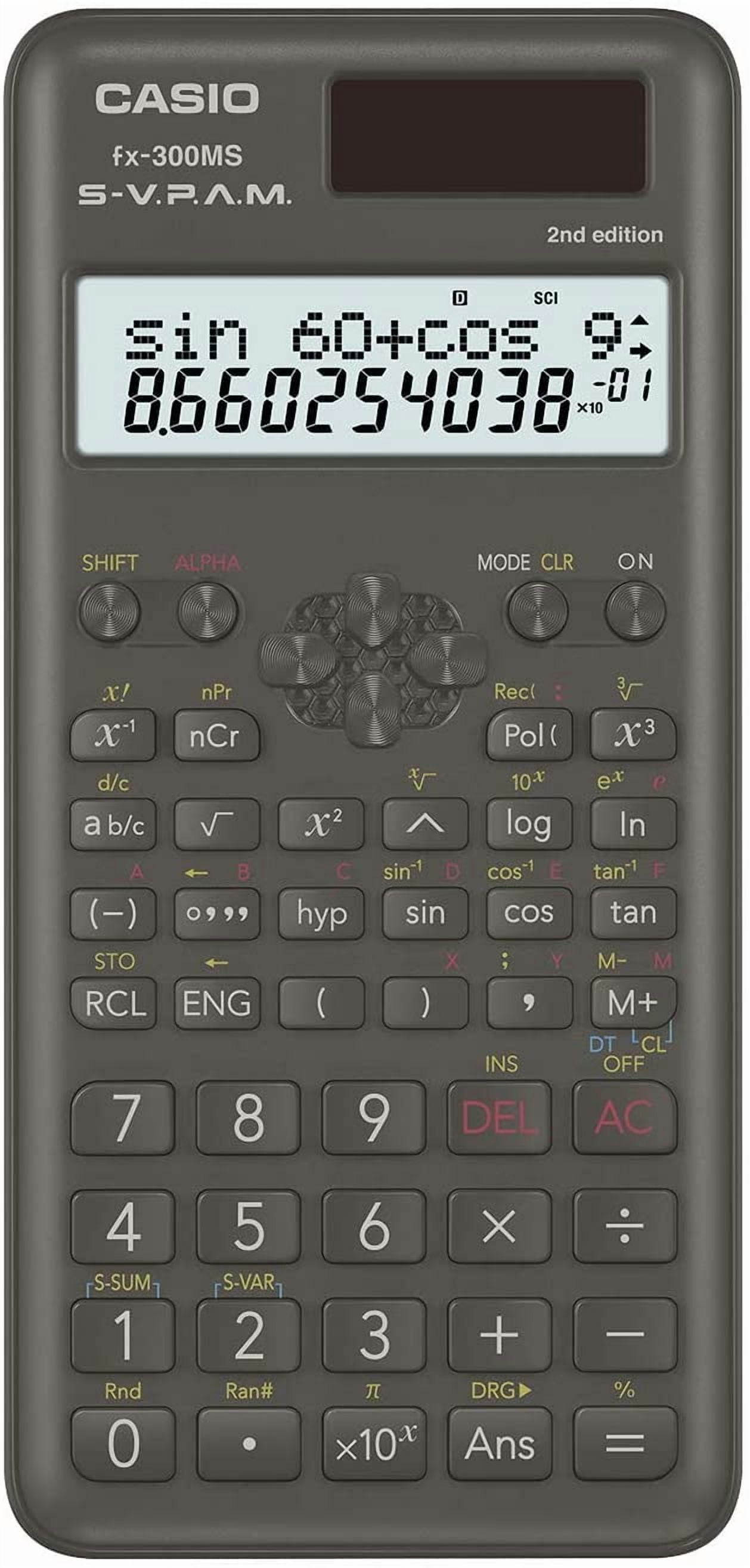 fx-300MS Plus 2nd Edition – Standard Scientific Calculator with 2-Line ...