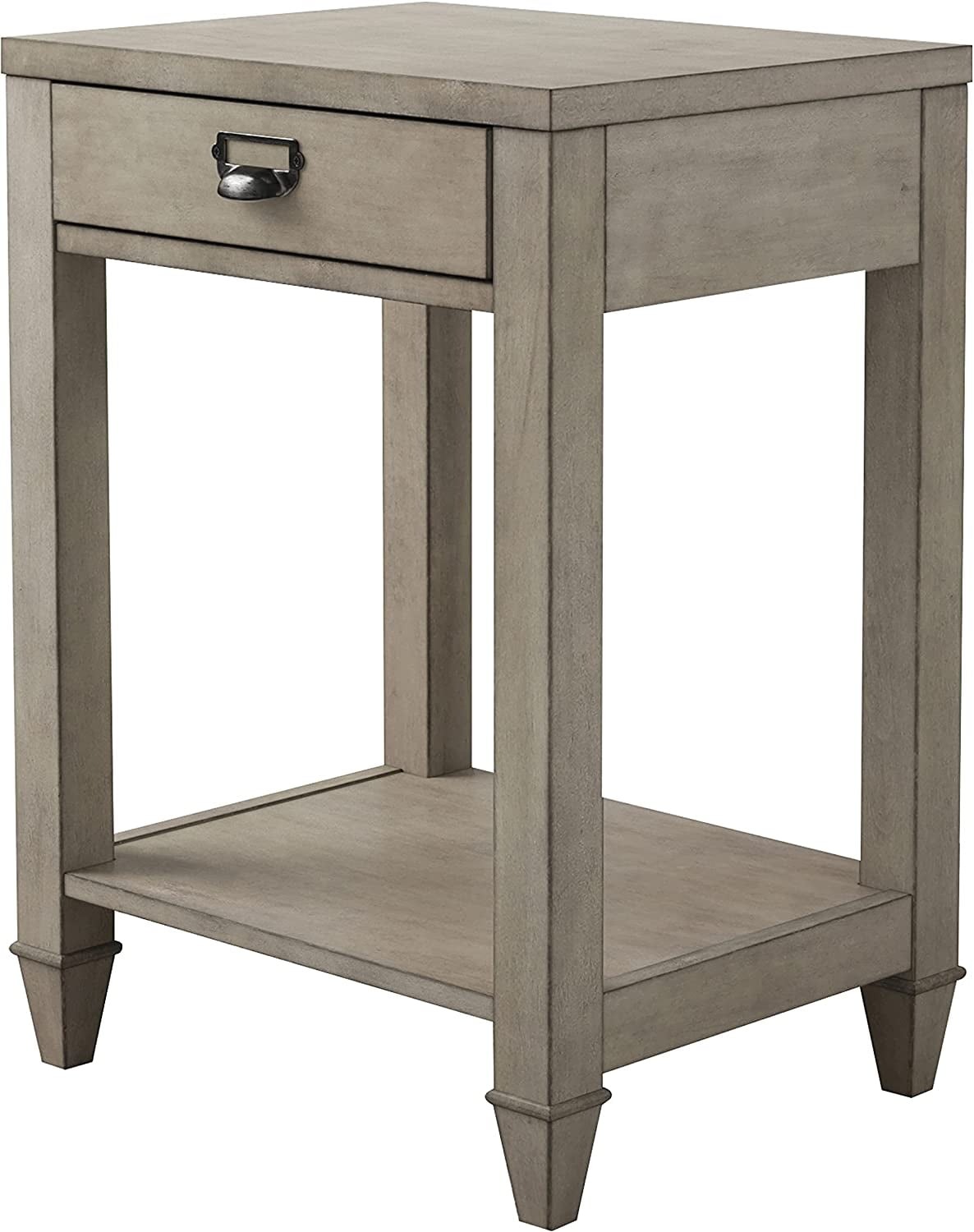 fycvghbn MODERION Solid Wood Sofa Side Table with Drawer and Storage ...