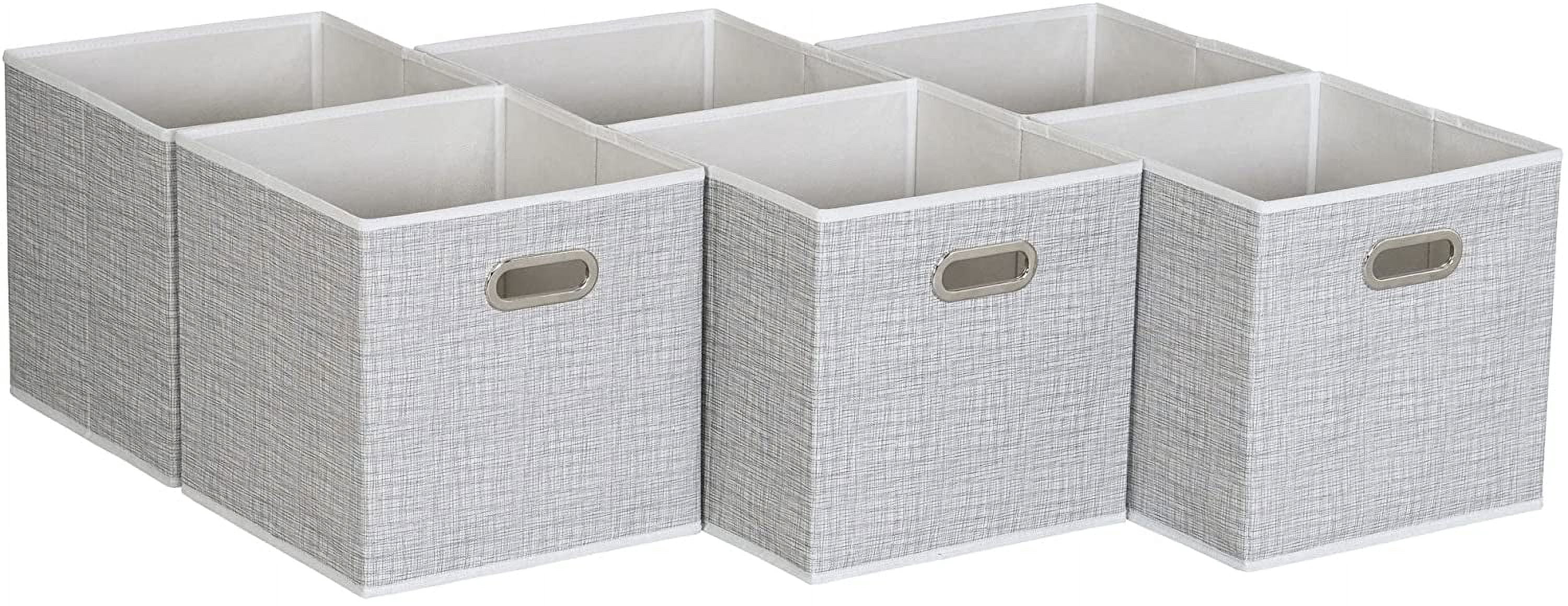 fycvghbn Mix Open Fabric Cube Storage Bins 11 x 11 - Walmart.com