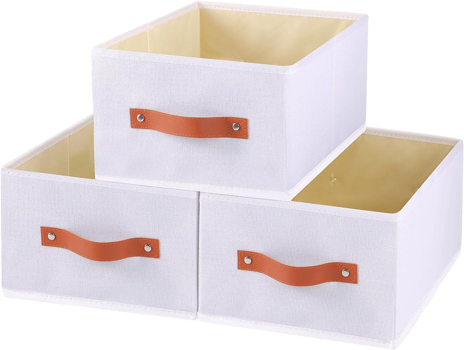 fycvghbn Wardrobe Storage Boxes Fabric Foldable Bins Cube Baskets With ...