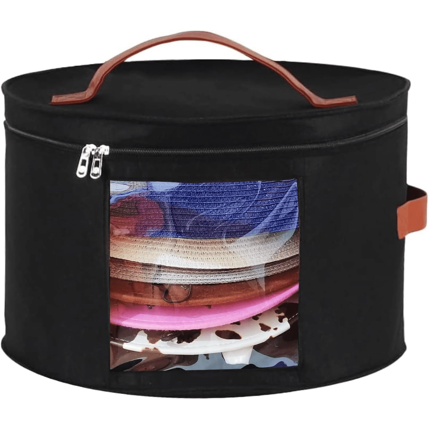 fyigbion Hat -Hats Boxes for Women Storage Travel Large Round Hat ...