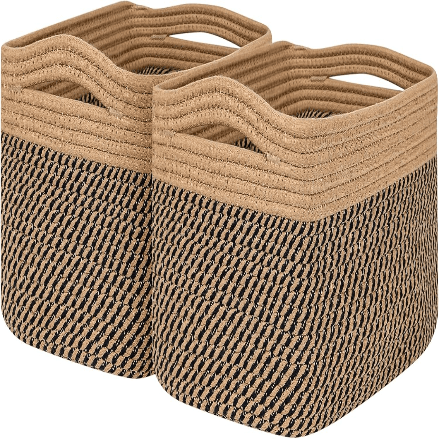 fyigbion Rectangle Baby Nursery Gift Basket ，Decorative Woven Rope ...