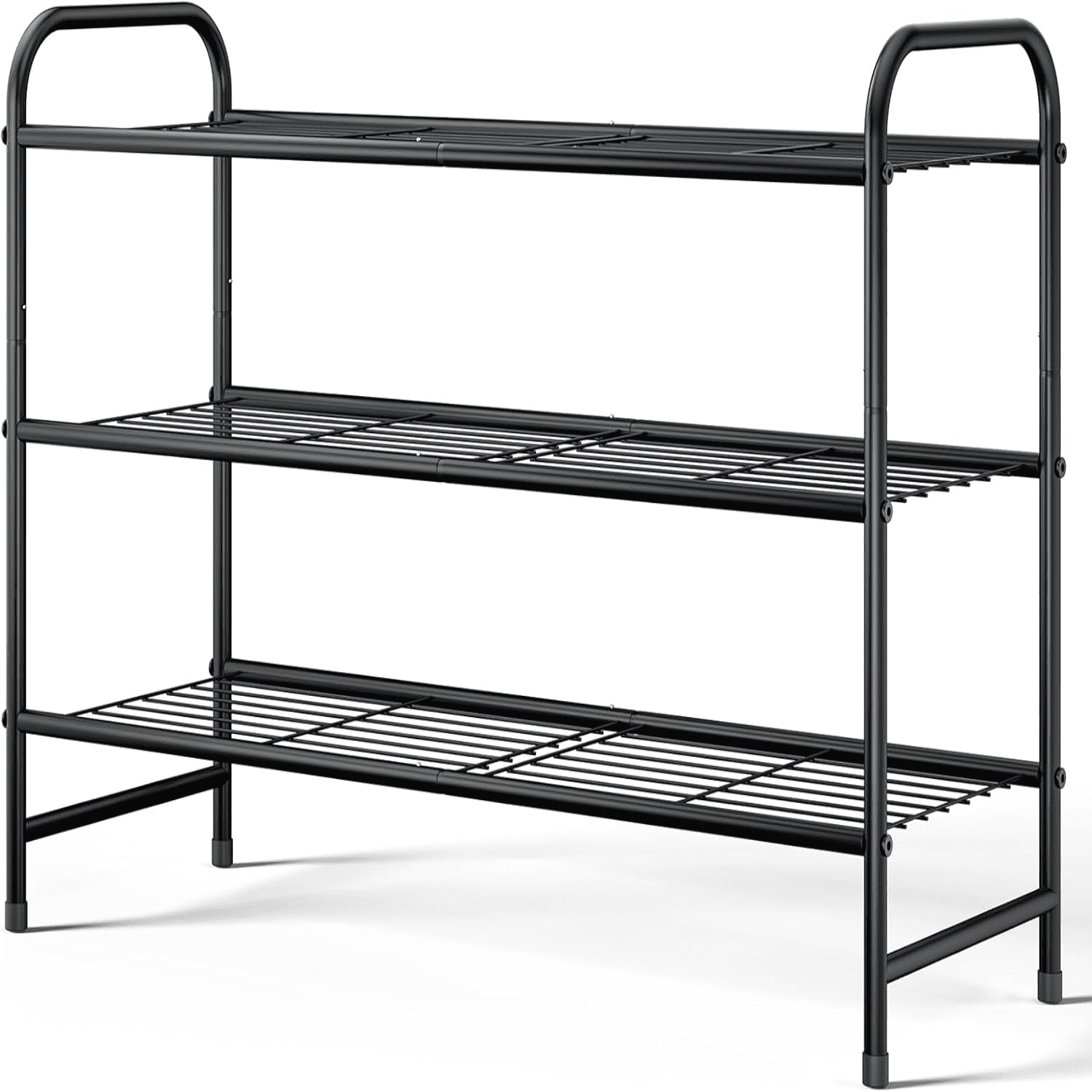 fyigbion Shoe Rack - Stainless Steel Shoe Organizer Sturdy Shoe Rack ...