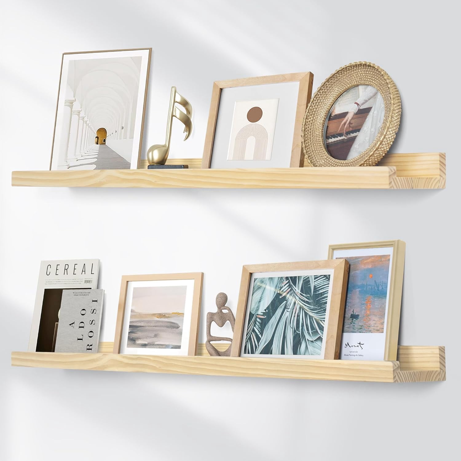 fyuigpj JKLCH LTKIF Floating Shelves for Wall Picture Shelf Photo ...