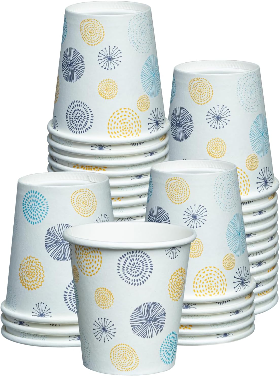 g [3 oz. - 100 Count Small Paper Cups, Disposable Mini Bathroom ...