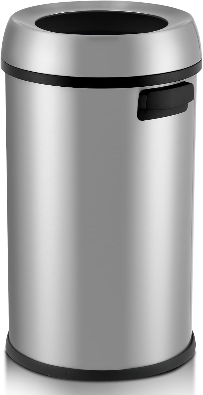 g 65L/17Gal Heavy Duty Open Top Commercial/Kitchen Trash Can ...