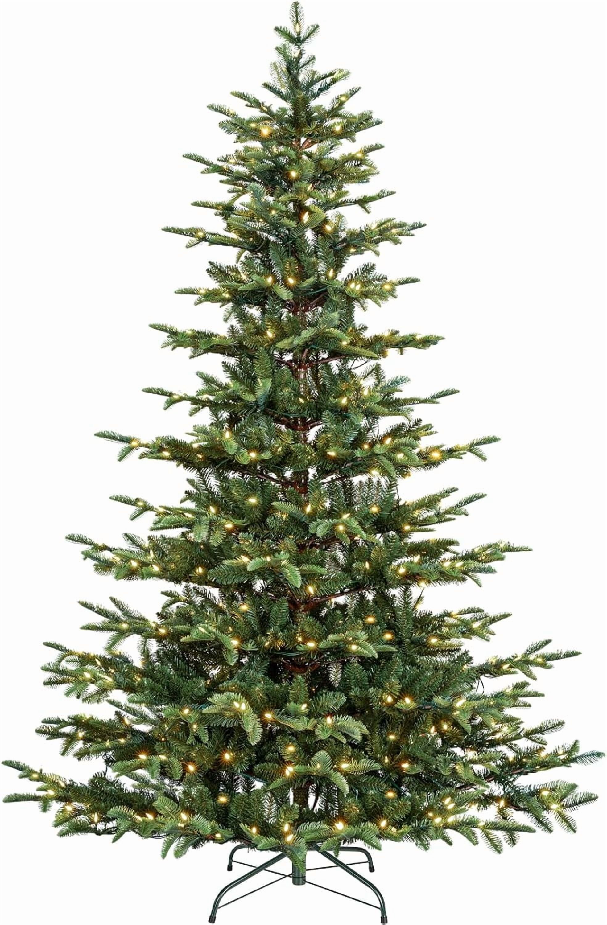 g 7.5 ft Prelit Aspen Fir Christmas Tree, Artificial Christmas Tree ...