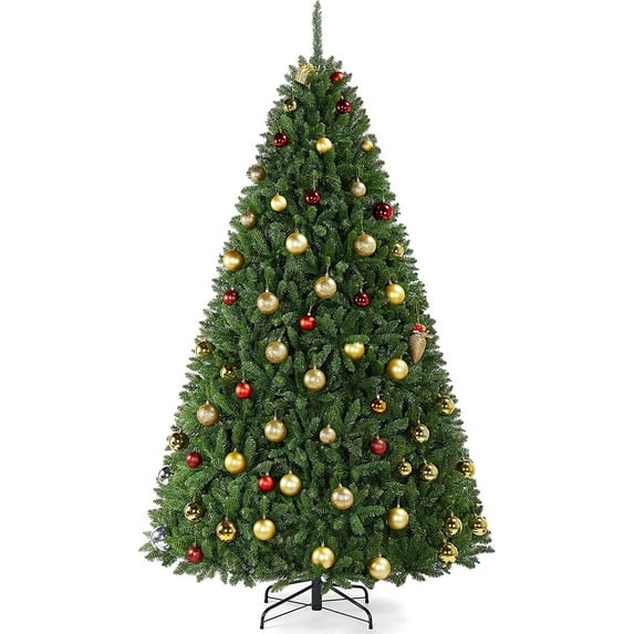 g 7.5ft Premium Unlit Artificial Douglas Full Fir Christmas Tree with ...