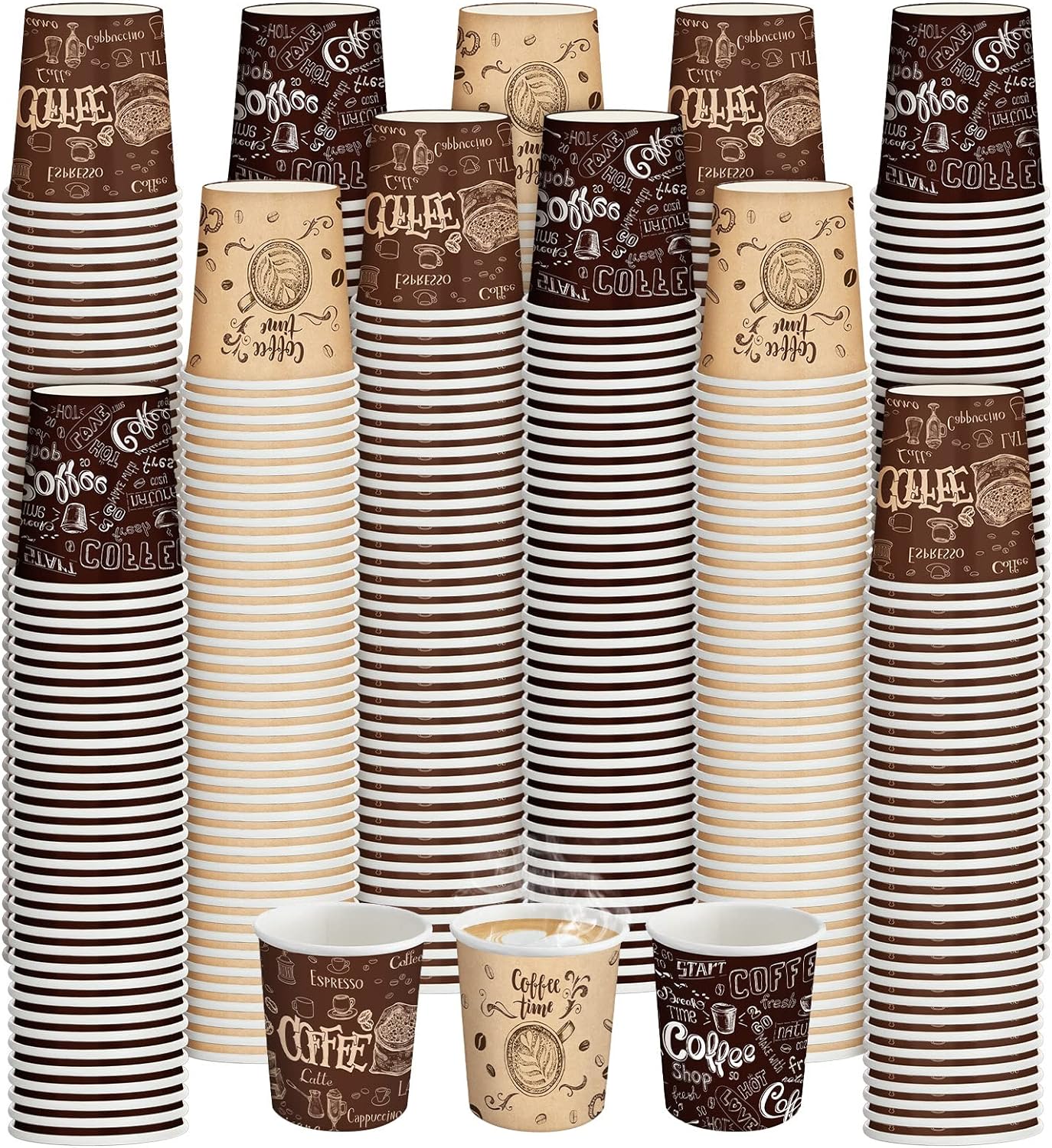 g 900 Pack 4oz Small Disposable Espresso Coffee Cups Hot Cold Drinking ...