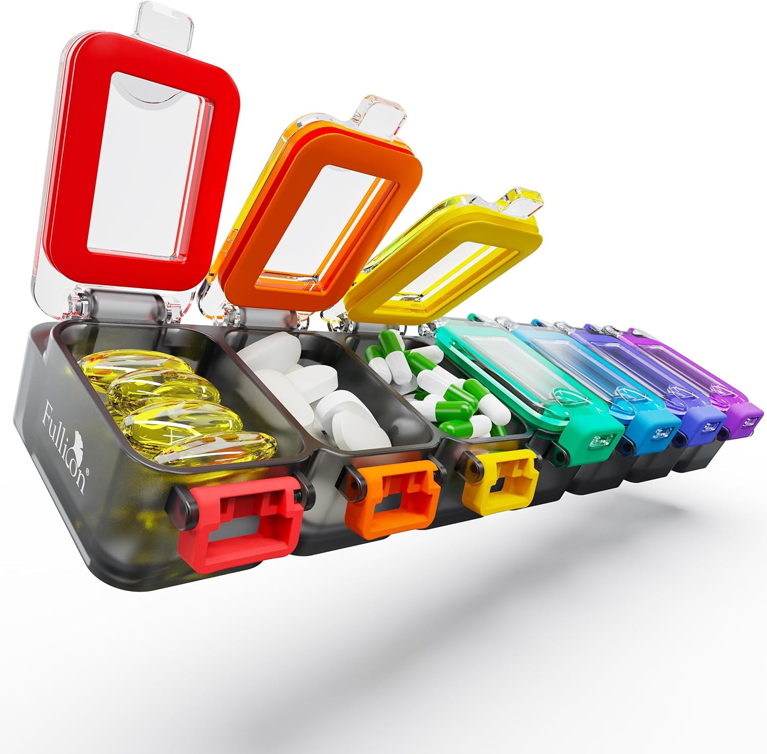 g Weekly Pill Organizer 7 Day Ultra Moisture and Spill Proof Daily Pill ...