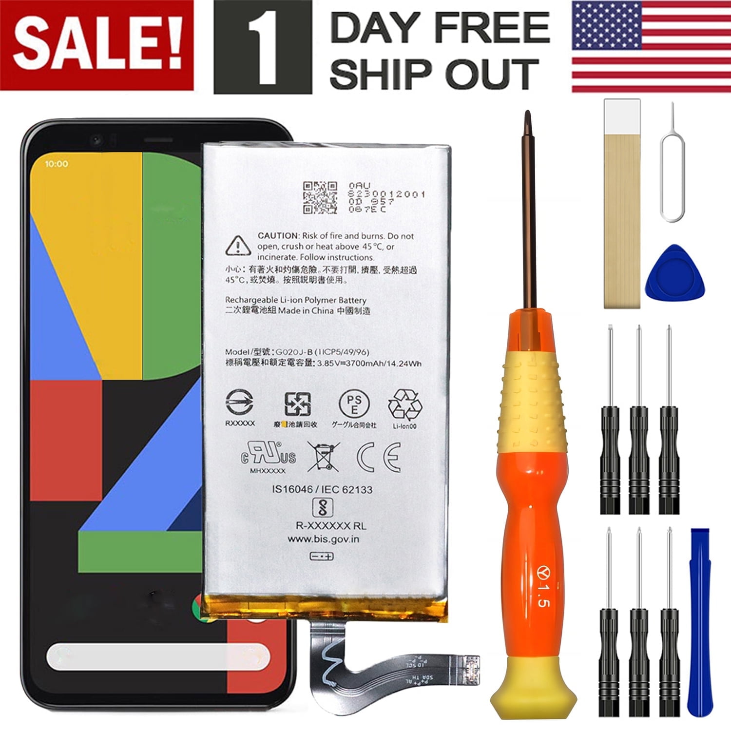 for g020jb Replacement Battery G020J-B Battery for Google Pixel 4 XL ...