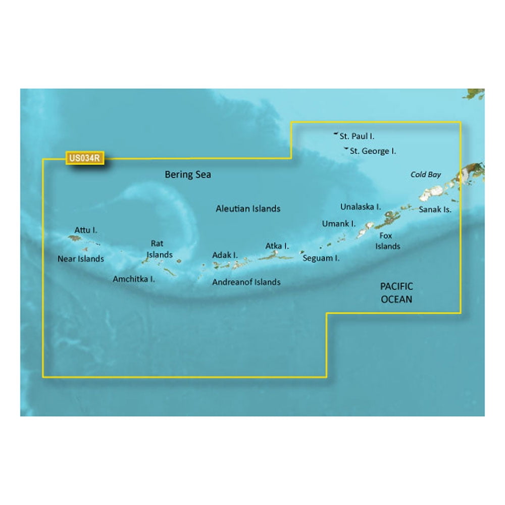 Garmin Bluechart G2 VUS034R Aleutian Islands - Vision microSD/SD ...