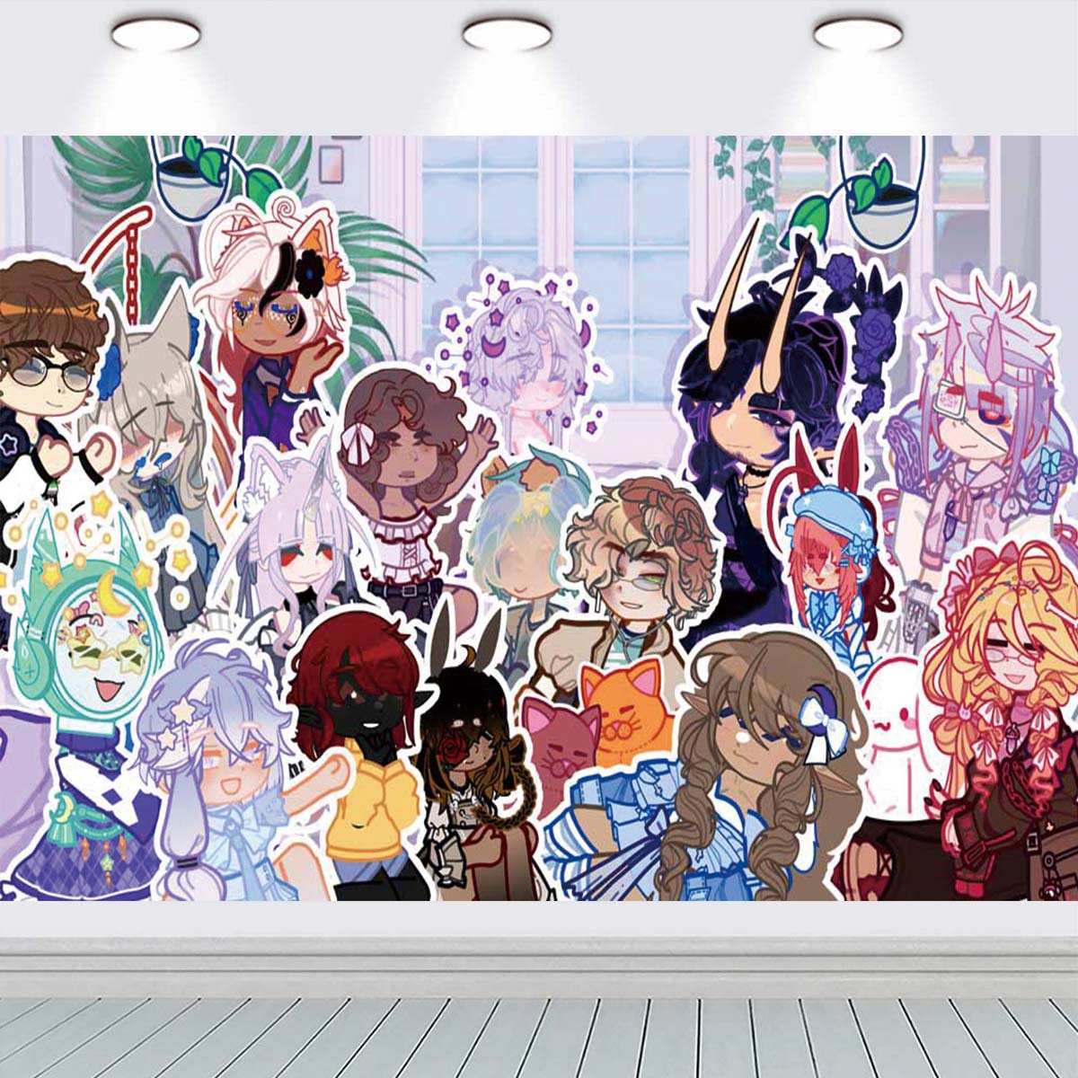 gacha life Backdrop Banner Party Supplies Poster Movie Theme Background ...