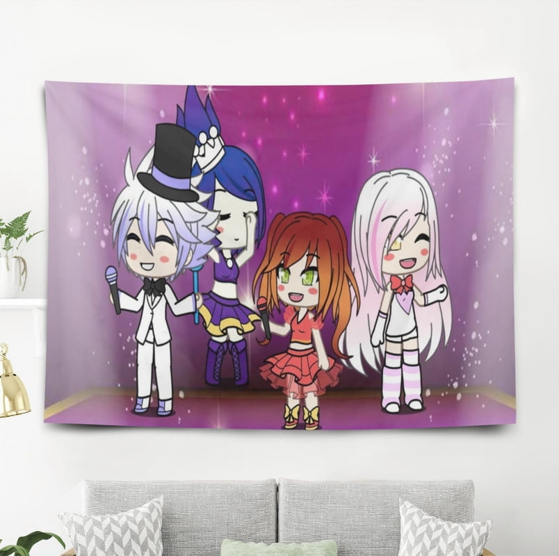 gacha life Tapestry Backdrop Background Poster Gift for Bedroom for ...