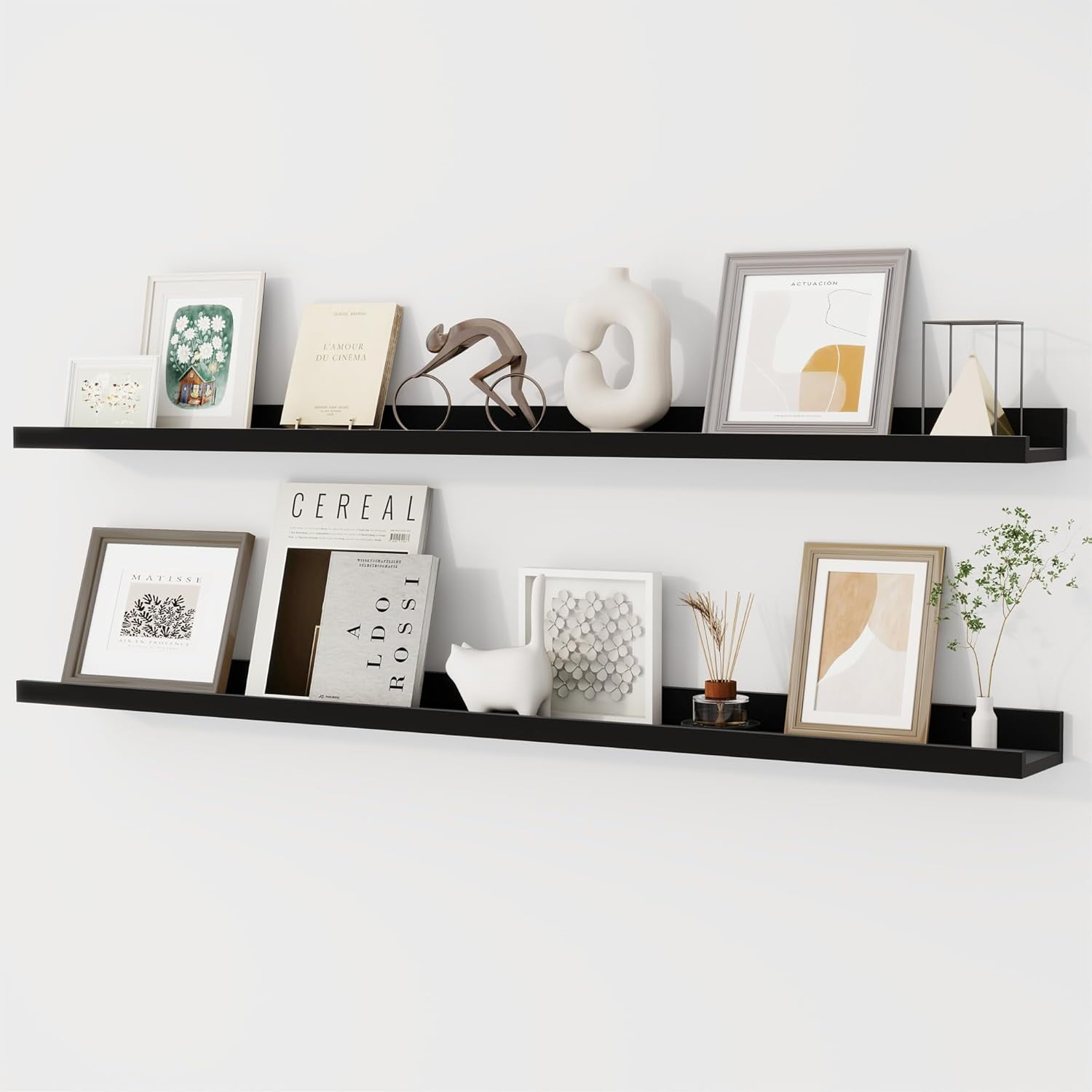 gaegajkl Picture Ledge Shelf for Wall Floating Shelves 48 Inch Long ...