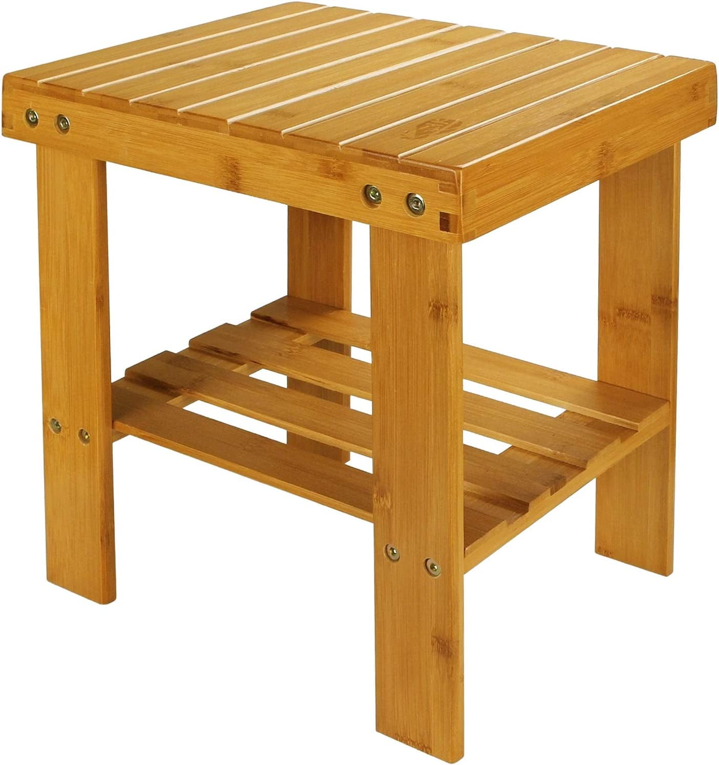 gaegajkl Small Bamboo Step Stool Shoe Bench Multi-Functional Wooden ...