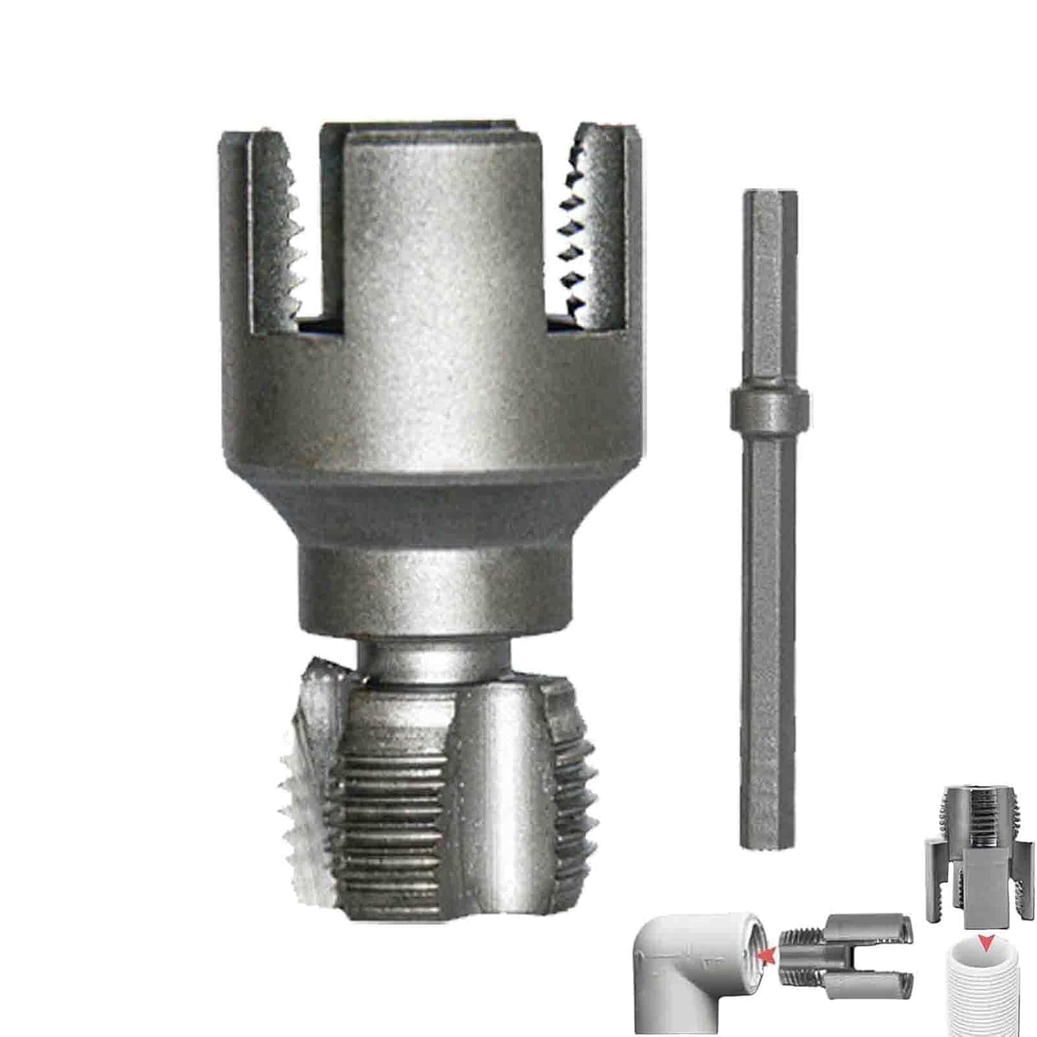 gagawow 1/2", 3/4"Thread Trimming and Angle Bolt Repair Tool, Pipe ...