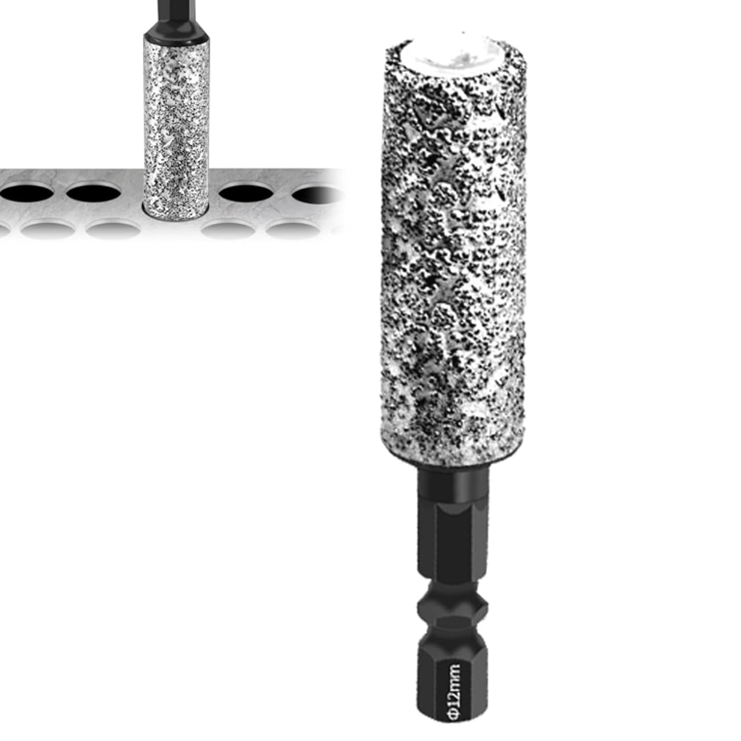 gagawow 2-in-1 Hexagonal Shank Brazing Dry Drilling Specialized Hole ...