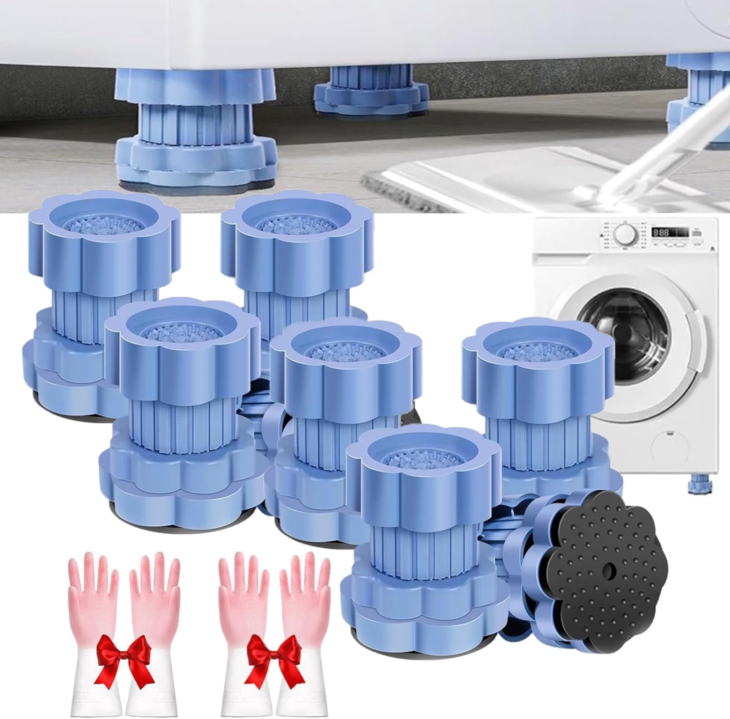 gagawow Height Adjustable Universal Heightening Pad for Washing Machine ...